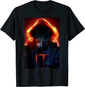 IT Chapter Two Pennywise Glow Poster Halloween Horror Movie T-Shirt