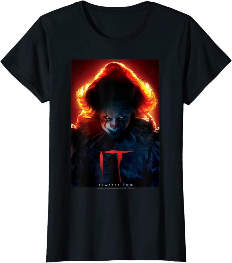 IT Chapter Two Pennywise Glow Poster Halloween Horror Movie T-Shirt