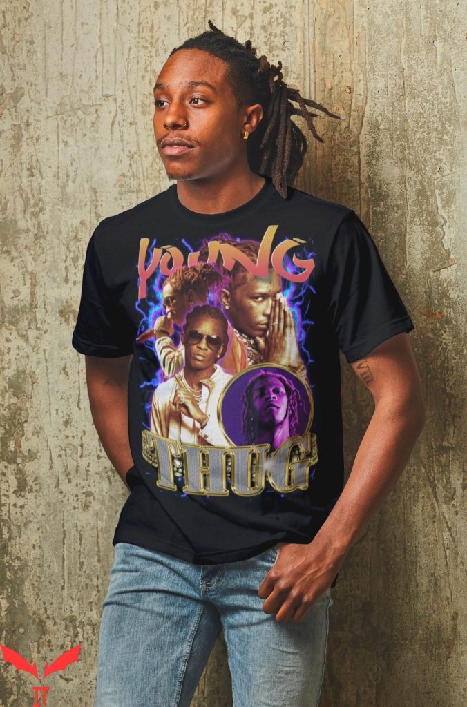 Free Thugger T-Shirt Young Thug Vintage Inspired 90's Rap