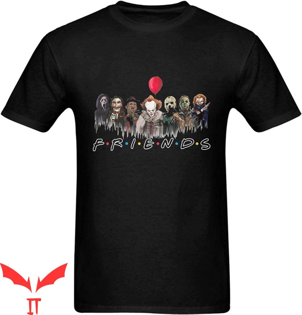 Pennywise Friends T-Shirt Horror Movie Halloween Shir IT