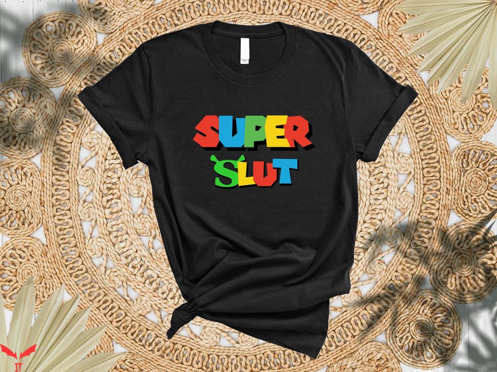 SL UT T-Shirt Super Slut Shrek Super Mario Meme Shirt