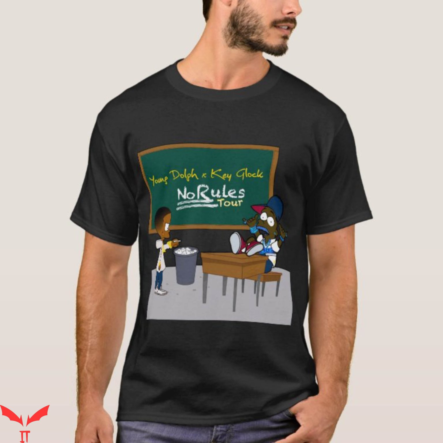 Key Glock T-Shirt Young Dolph Key Glock No Rules Tour