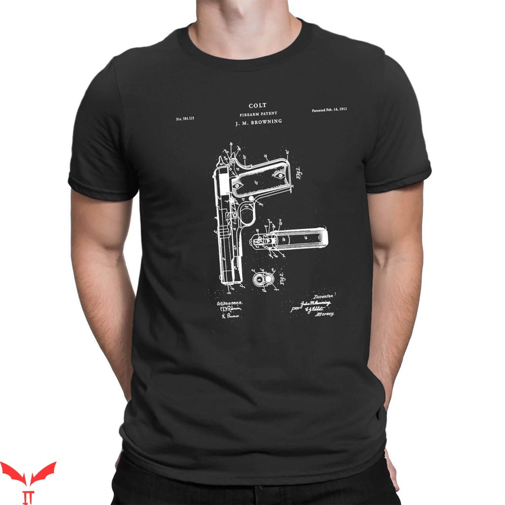 Colt 45 T-Shirt Colt 1911 Semi-Auto Pistol Colt 45 Patent