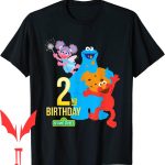 Elmo Birthday T-Shirt Sesame Street 8 Bit