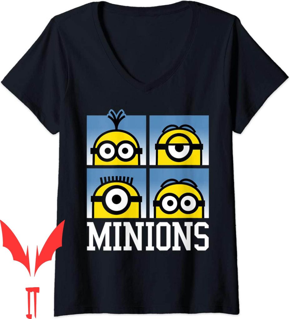 Minion Birthday T-Shirt Despicable Bust Portrait Grid