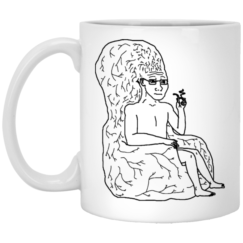 Big Brain Wojak Mug