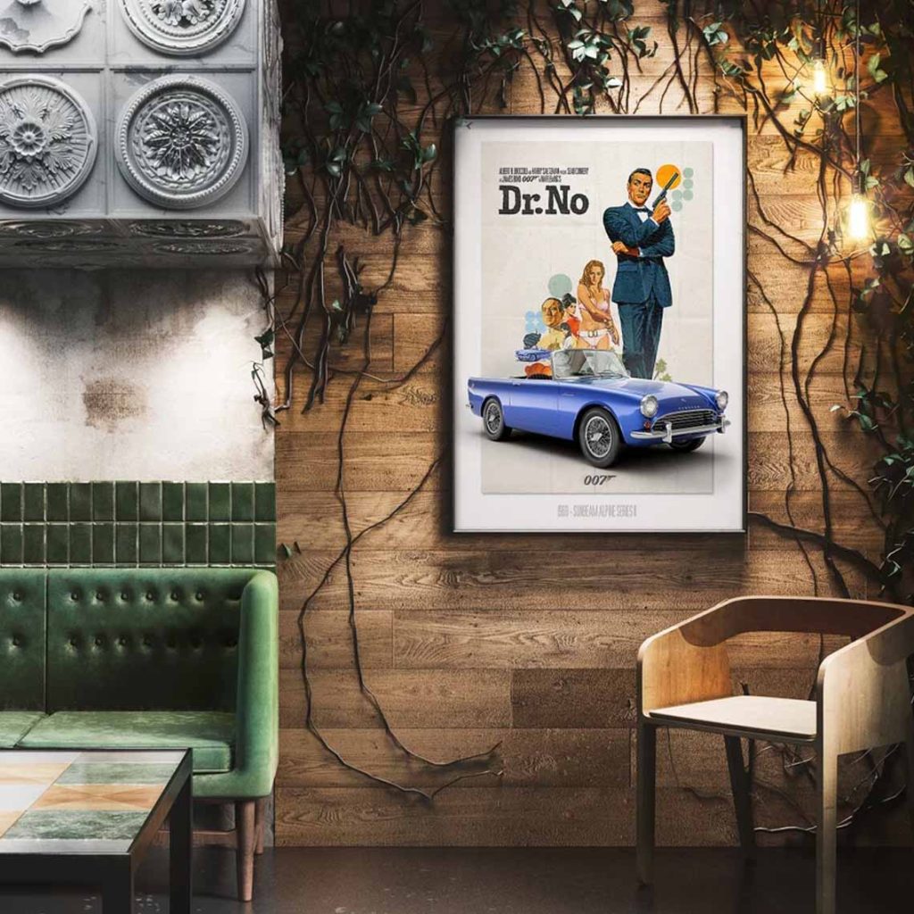 Bond Car 112 Sunbeam Alpine Poster