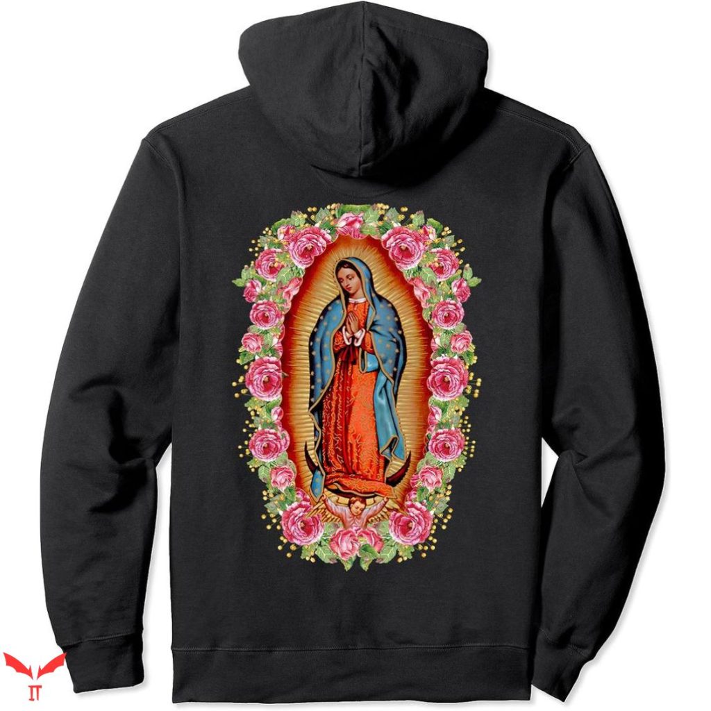 Virgin Mary Hoodie Virgen De Guadalupe
