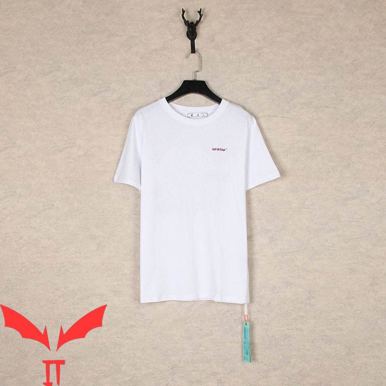 Off White T-Shirt Logo Vintage Minimalist Art Cross Arrow