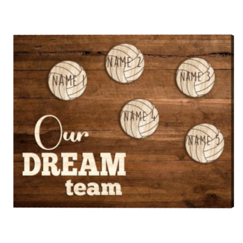 Custom Volleyball Family Signs With Names, Volleyball Team Gift ...