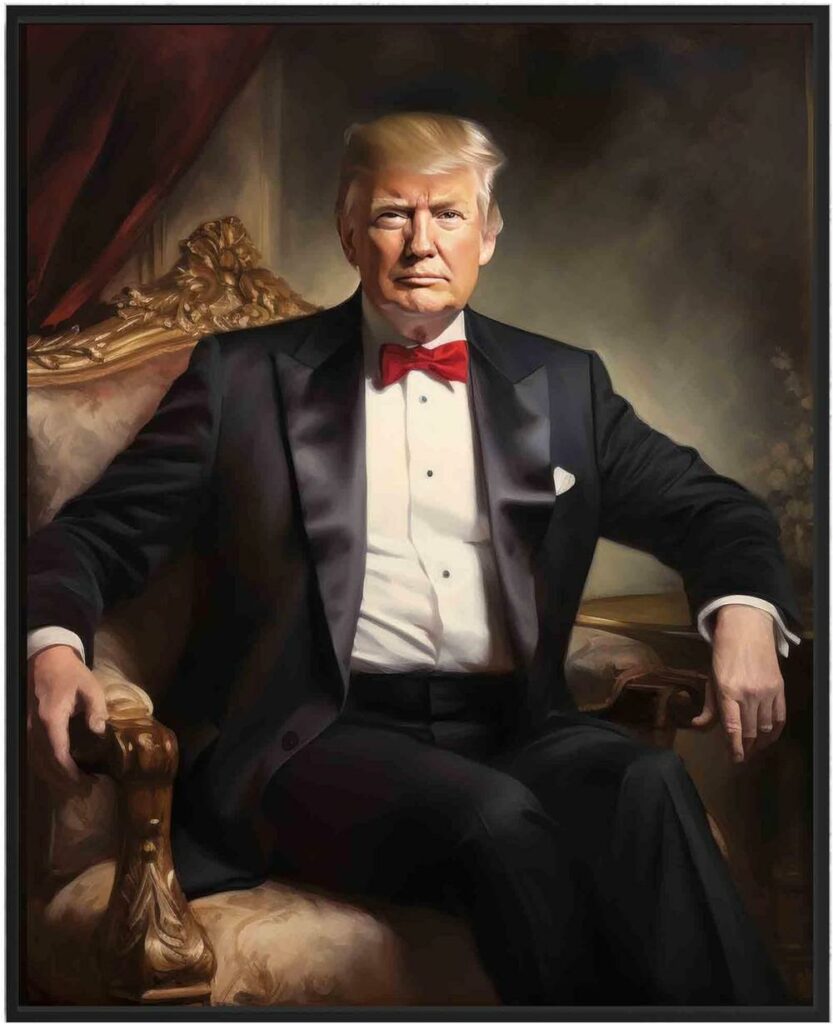 Trump Wanted Poster Donald Trump Portrait Artwork