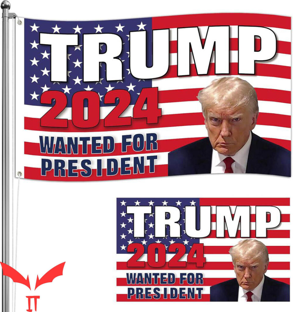 Trump Wanted Poster For President Trump 2024 Flag Yard Sign