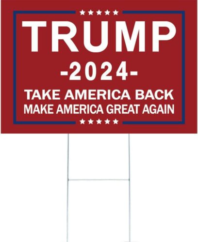 Trump 2024 Yard Sign Take America Back Signs 2024