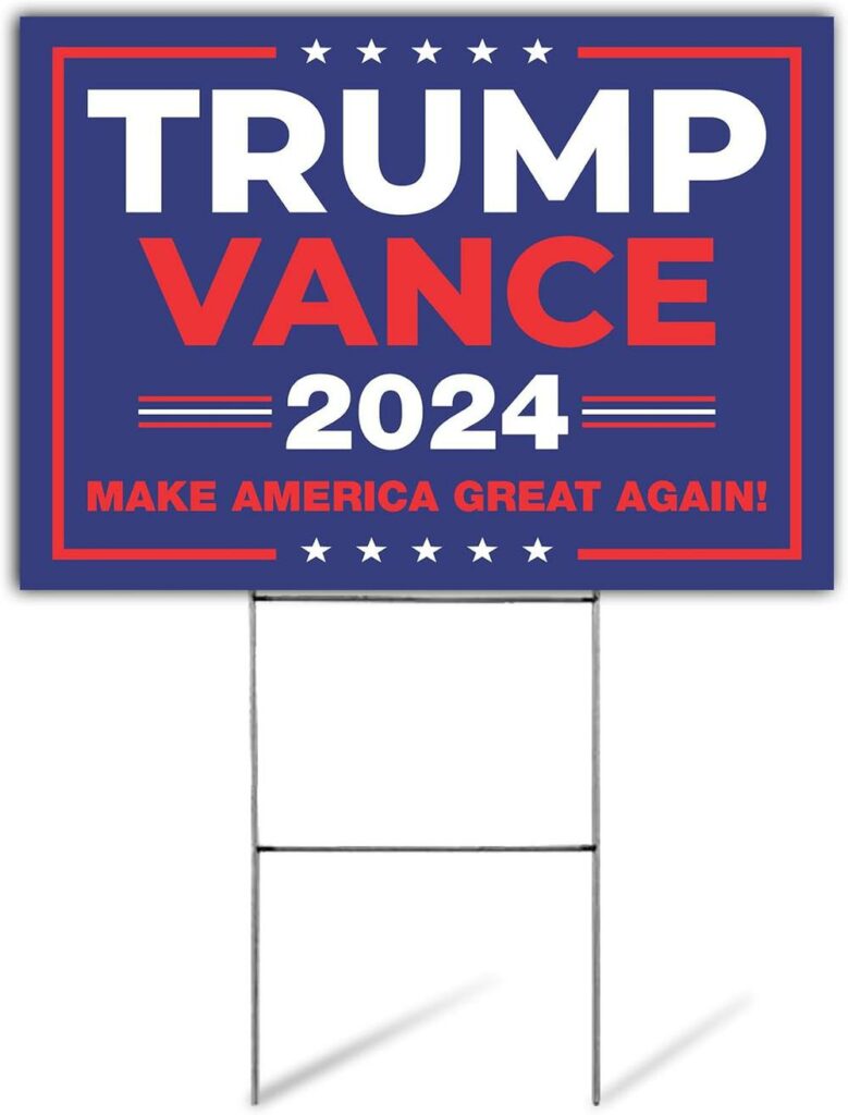 Trump 2024 Yard Sign Trump Vance 2024 Jd Vance Maga