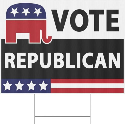 Trump 2024 Yard Sign Vote Republican Outdoor
