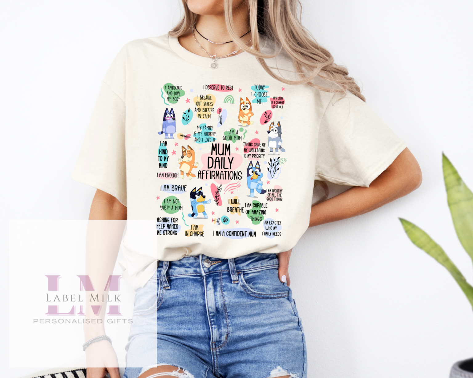 Bluey Mum Affirmations T-Shirt